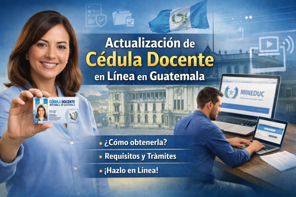 Actualización de cédula docente en Guatemala 2026